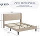 Bed Frame with Vertical Channel Headboard - Bed Bath & Beyond - 41574760
