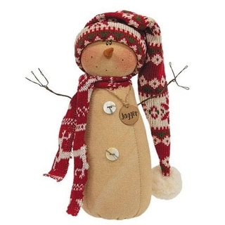 Plush Freestanding Jagger Snowman with Flexible Wire Arms Perfect for ...
