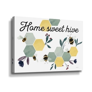 Bees Home Sweet Hive Gallery Wrapped Canvas - Bed Bath & Beyond - 35398398