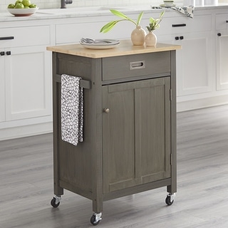 Simple Living Jacksonville Rolling Kitchen Cart - Bed Bath & Beyond ...