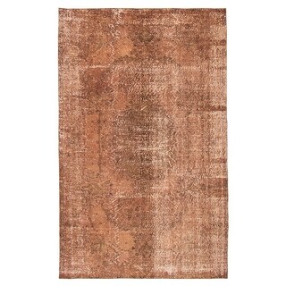 ECARPETGALLERY Hand-knotted Color Transition Brown Wool Rug - 5'7 x 9'0 ...