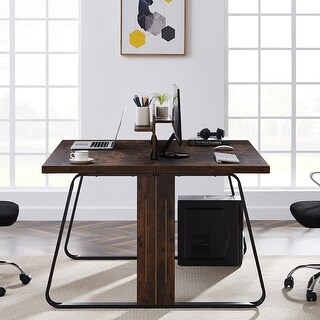 Industrial Double Office Computer Desk PC Laptop Study Table for 2 ...