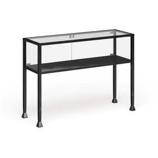 SEI Furniture Glenn Black Terrarium Display Console Table - Bed Bath ...