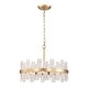 Casandra 6-light Drum Glass Strip Chandelier - Bed Bath & Beyond - 36050985