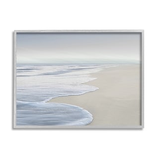 Stupell Foamy Beach Waves Framed Giclee Art Design by Maggie Olsen - Bed Bath & Beyond - 38382621