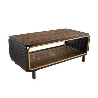 Cube Coffee Table Rectangular End Table with Open Storage Shelf - Bed ...
