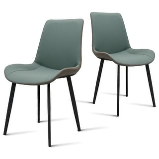 Modern Upholstered Dining Chair with Metal Legs(Set of 2) - Bed Bath ...