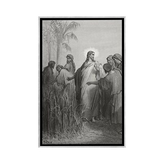 iCanvas "Jesus And His Disciples In The Corn Field (Illustration From ...