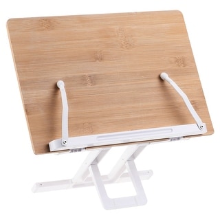 Book Stand for Reading, Plastic Book Holder with Page Clips for ...