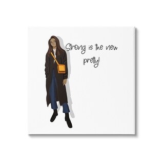 Stupell Strong The New Pretty Phrase Canvas Wall Art Design by Saba ...