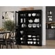 Palace Imports 100% Solid Wood China Pantry with Glass or Solid Wood ...