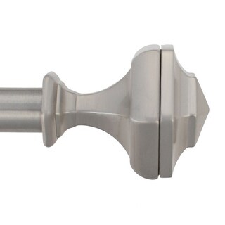 Silver Tuscan Expandable Curtain Rod - Bed Bath & Beyond - 41283705