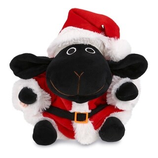 DolliBu Santa Sheep Stuffed Animal Plush with Red Santa Claus Outfit ...