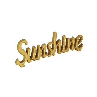 Cheung's Handmade Cast Iron Distressed Sunshine Table Décor - Gold ...