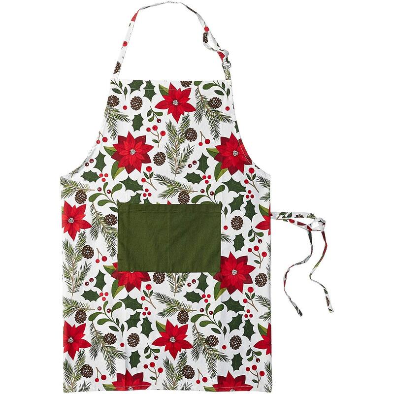 100% Cotton Christmas Chef Apron Everday Kitchen - Overstock - 25970239