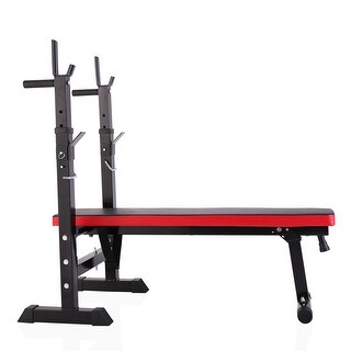 Adjustable Workout Bench with Squat Rack - Bed Bath & Beyond - 38345484