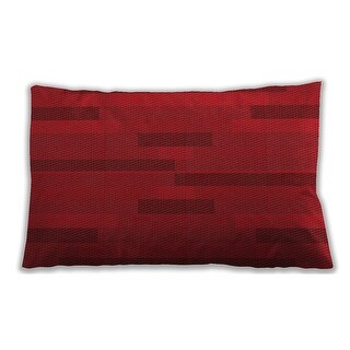 Ahgly Company Patterned Indoor-Outdoor Chilli Pepper Red Lumbar Throw ...