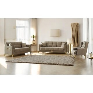 Bodrum 3 Pieces Living Room Sets 2 Sofa 1 Chair - Bed Bath & Beyond ...