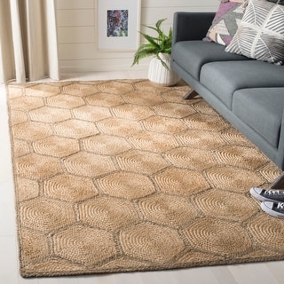 SAFAVIEH Handmade Natural Fiber Kika Honeycomb Jute Rug - Bed Bath ...