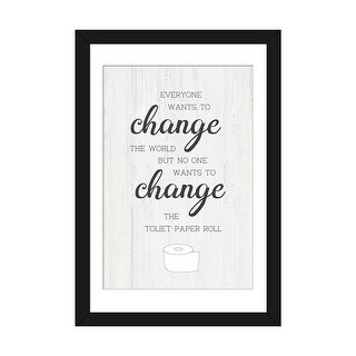 iCanvas "Change The Roll" by CAD Designs - Bed Bath & Beyond - 37411958