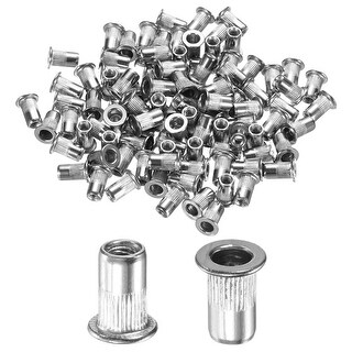 Rivet Nuts, Stainless Steel Knurled Flat Head Threaded Insert Nuts for ...