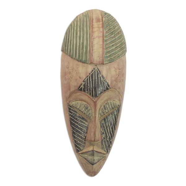 Handmade Deliverance Ewe Wood Mask (Ghana) - 14.5" H x 6" W x 3.7" D ...
