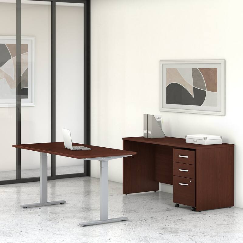 Studio C 3-piece Adjustable Desk and File Cabinet Set - Overstock ...