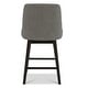 Hazel Upholstered Counter Height Swivel Barstool with Back - Bed Bath ...