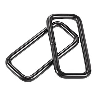 10pcs Metal Rectangle Ring Buckles 51x20mm for Bags Belts DIY - Bed ...