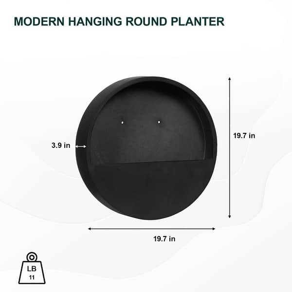 Pottery Pots Wally Fiberstone Indoor Outdoor Modern Hanging Round ...