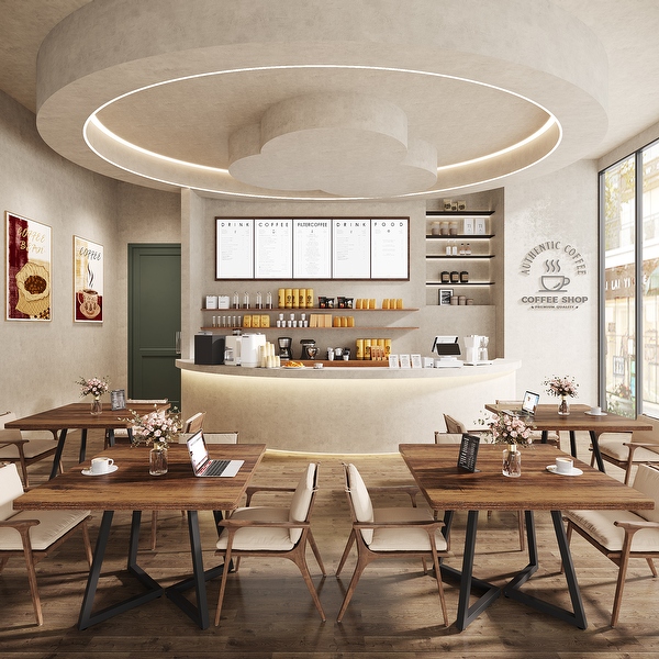 Coffee shop dining table store