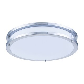 Ivy Court LED Surface Mount White & Nickel Finish Acrylic Lens 1750LM ...