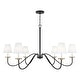 Trade Winds Ascend 6-Light Chandelier in Black with Natural Brass ...