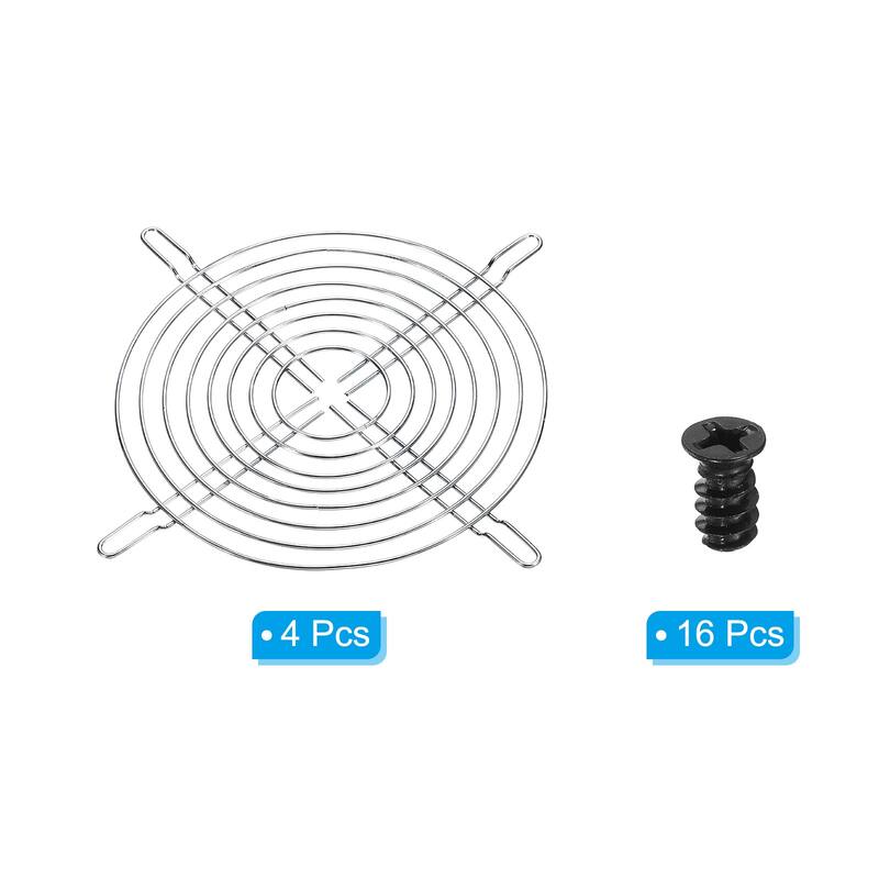 160mm Fan Finger Grill, 4 Pack Metal Grill Protector Guard with Screw ...