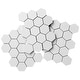 The Tile Life Evoque 3 x 3 Hexagon Bianco Matte Porcelain Mosaic Tile ...