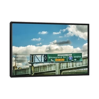 iCanvas "Disneyland Dr Exit Sign On Interstate 5" by AlKan32 Framed ...