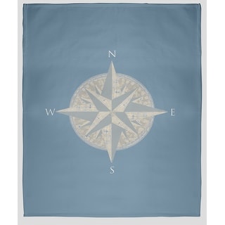 Compass Fleece Throw Blanket - Bed Bath & Beyond - 36390955