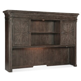 Traditions Computer Credenza Hutch - 73.75"W x 52"H x 15"D - Bed Bath ...