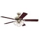 Westinghouse 52 in. Antique Brass Brown LED Indoor Ceiling Fan - Bed ...