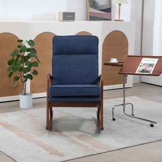 Modern Navy Rocker,Comfy Boucle for Nursery and Living Room - Bed Bath ...