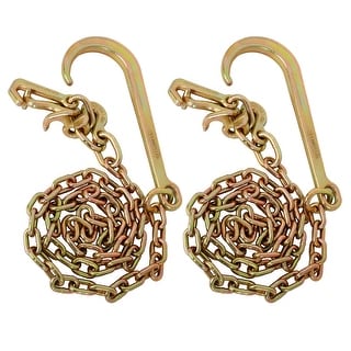 J Hook Tow Chain Hook & Grab Hook Heavy Duty Transport Truck Chain ...