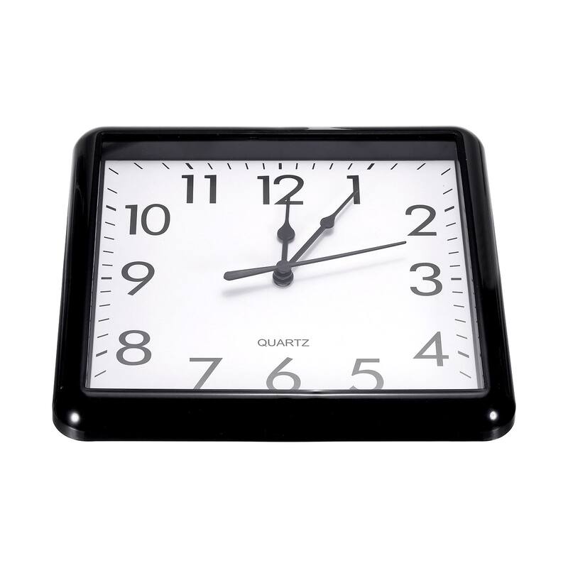 9x9 Inch Wall Clock, Quartz Battery Operated Silent Square Wall Clocks ...