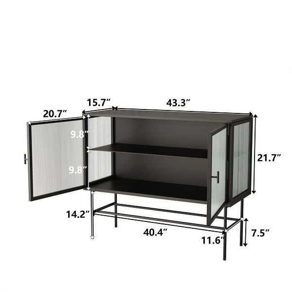 Modern Console Table with Detachable Wide Shelves - Bed Bath & Beyond ...