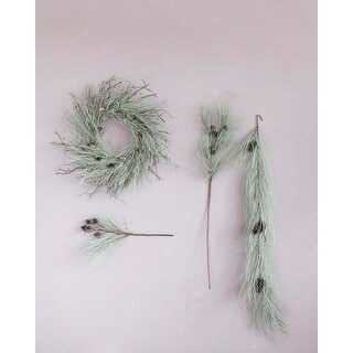 Faux Long Needle Pine Garland with Pinecones - Bed Bath & Beyond - 41937189
