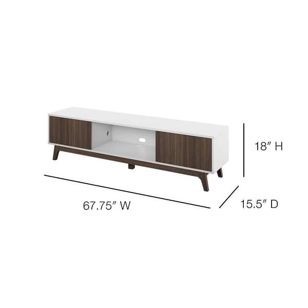 Two-Tone Mid Century TV Stand for TVs up to 80 inches - Bed Bath ...