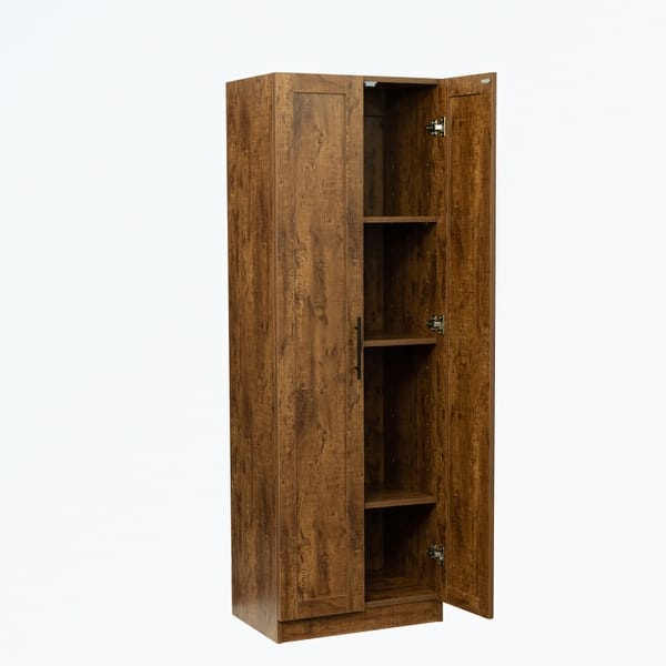 High wardrobe with 2 doors and 3 partitions - Bed Bath & Beyond - 37065935