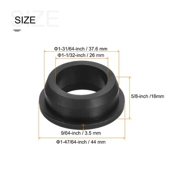 Rubber Grommet Mount Dia Round T Type for Wire Protection Office ...