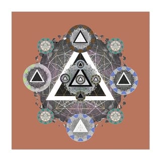 Cosmic Dynamics Mandala Print Digital Circles Art Print/Poster - Bed ...