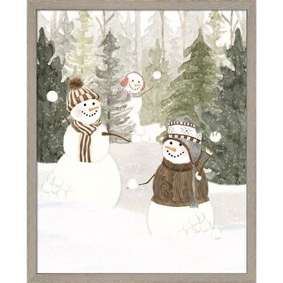 Tara Reed 'Christmas in the Woods Portrait III' Framed Art - Bed Bath ...