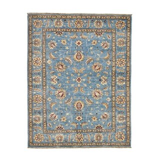 Light Blue Oushak Rug - 5' X 6'5" - Beige - 6'5'' x 5' - Bed Bath ...